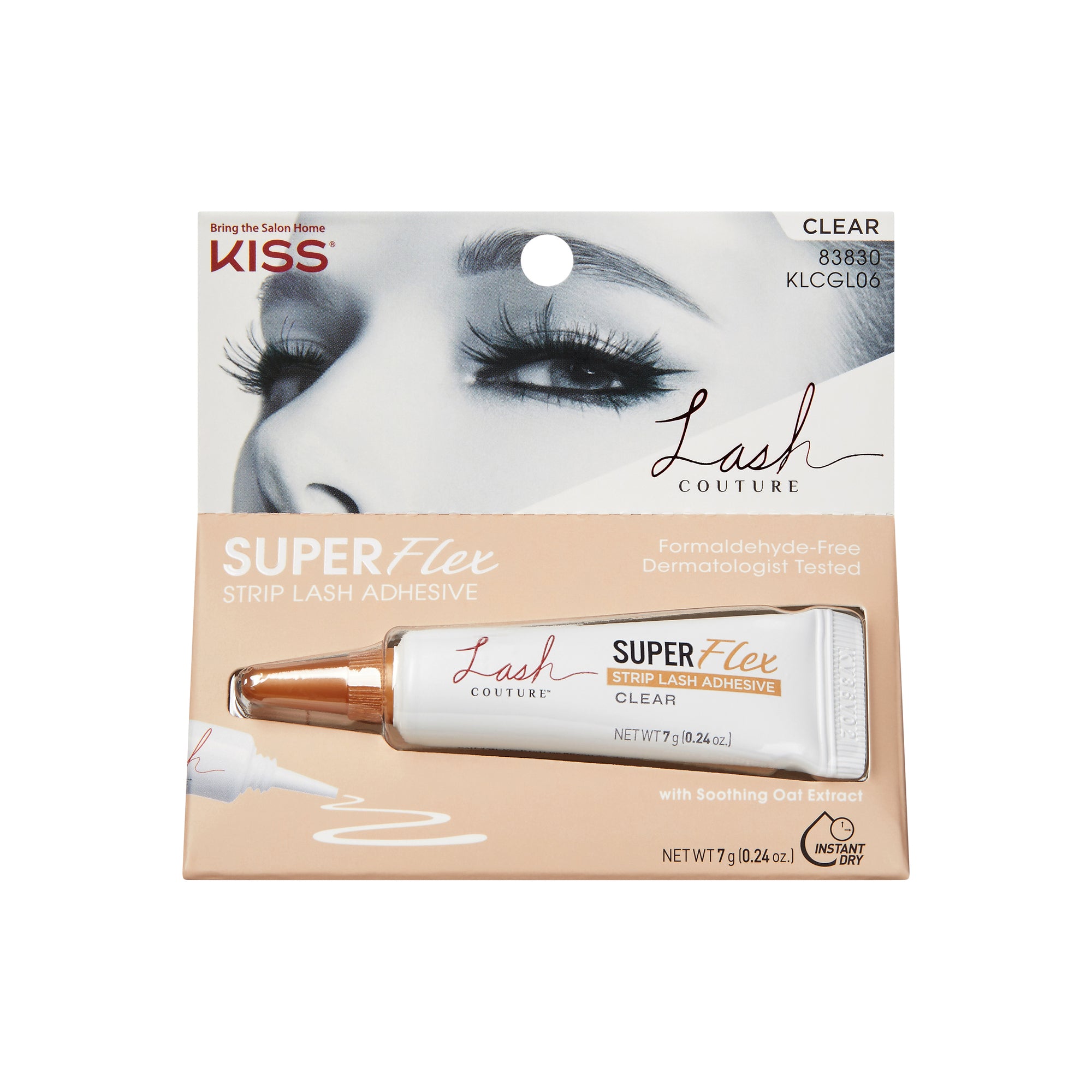 Kiss Lash Couture SuperFlex Oat Strip Lash Adhesive - Clear | KLCGL06