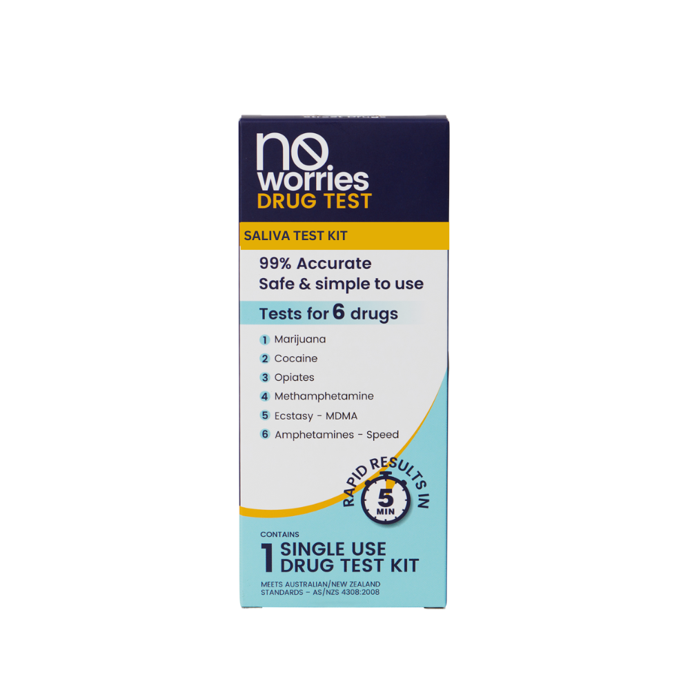 No Worries Saliva Test For 6 Street Drugs